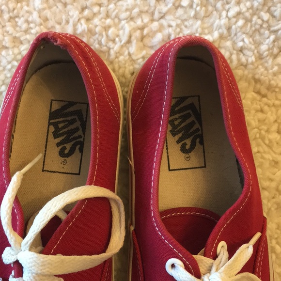 Vans | Shoes | Vans Classic Red Canvas Sneakers M 7 W 85 | Poshmark